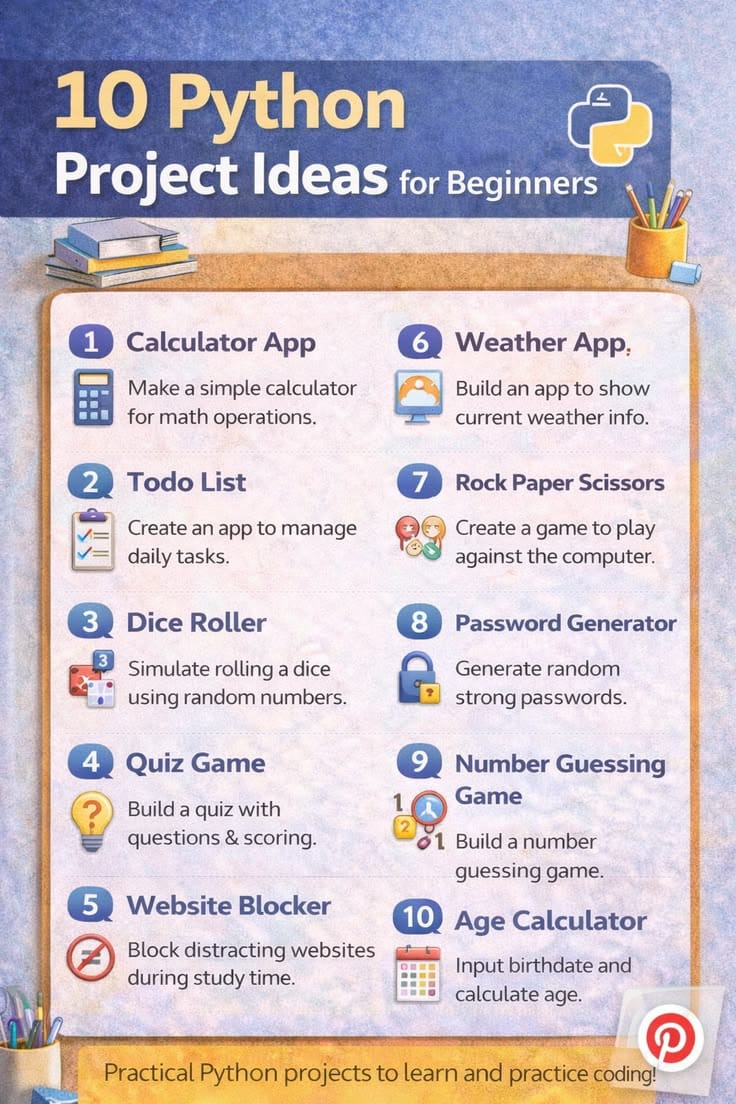 Top 10 Python Projects For Beginners 2026 To Build A Strong Portfolio 5510